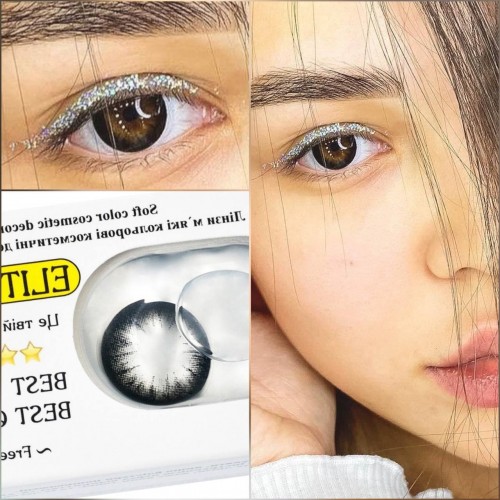 Black Contact Lenses - Natural Eye Colour - Black Night┃ELITElenses.com®