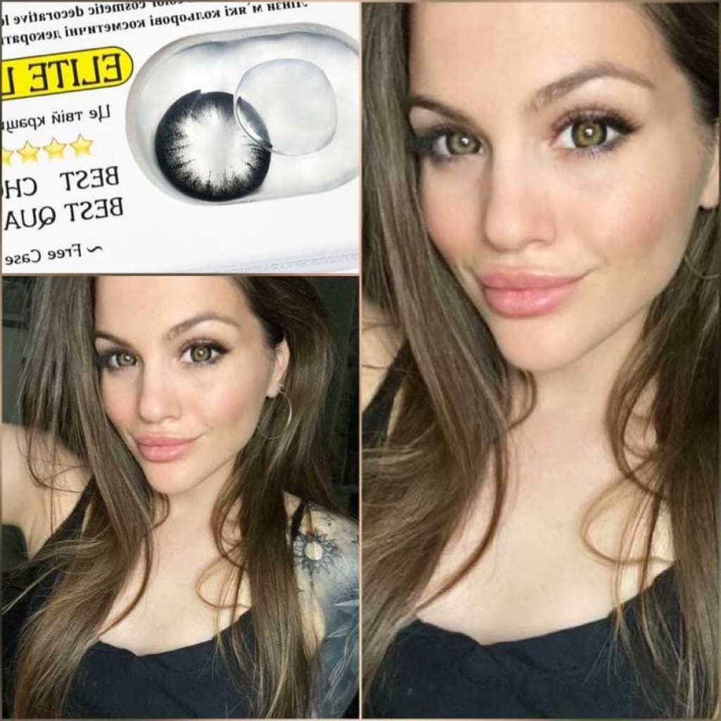 Black Contact Lenses - Natural Eye Colour - Black Night┃ELITElenses.com®