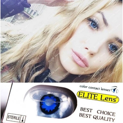 Blue Contact Lenses - Blue Neon┃ELITElenses.com®